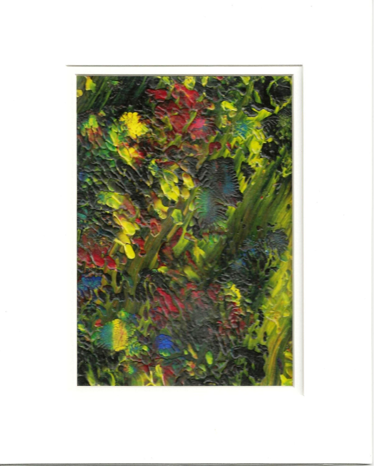 Flowers Hidden in the Forest Original Abstract Acrylic - Etsy