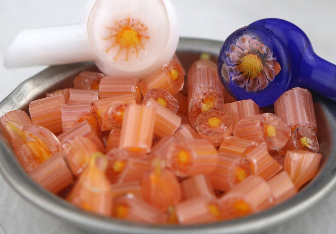 COE 104 Peach Daisy 3d Complex Flower Murrini - Etsy