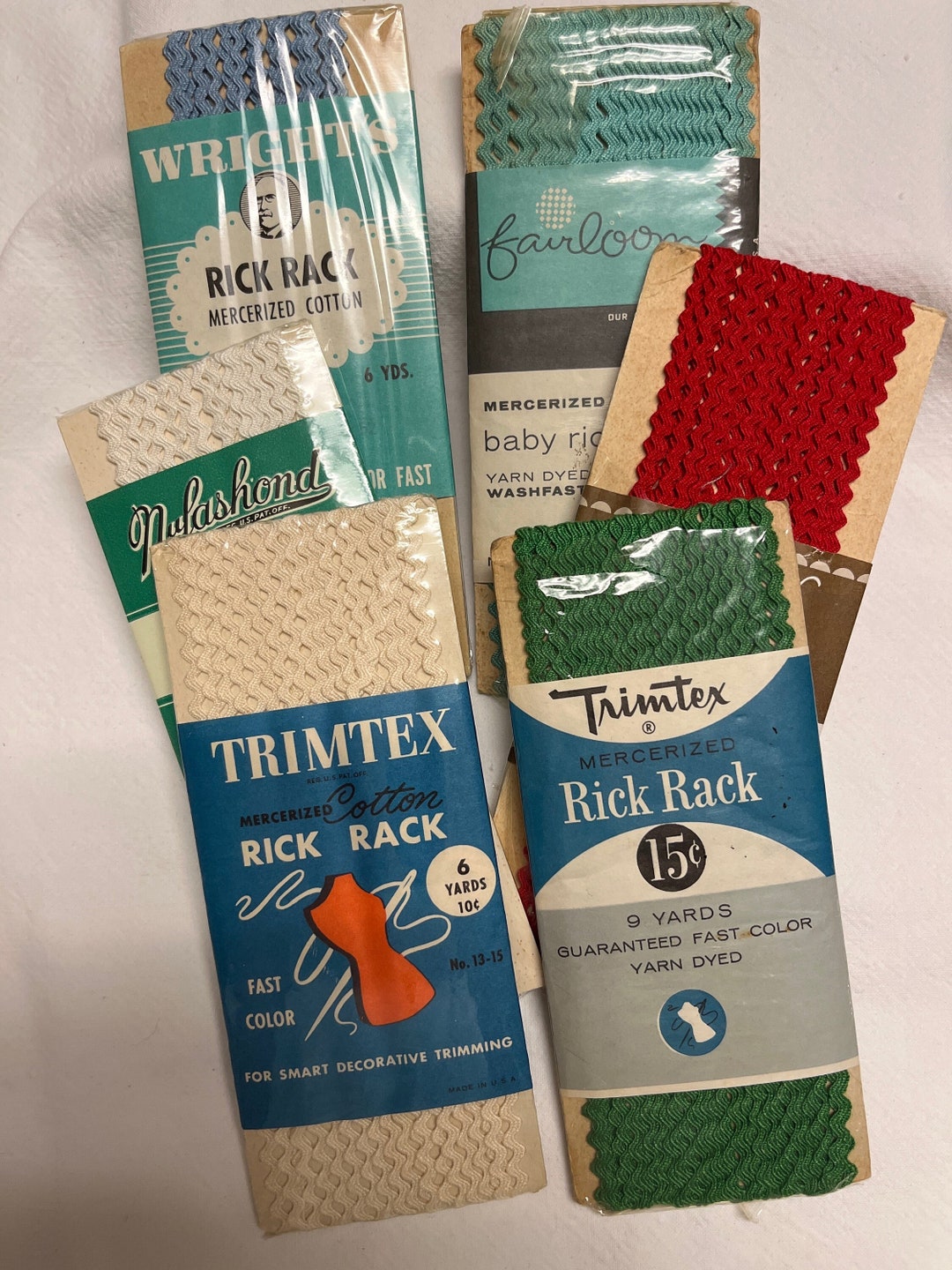 Baby Rick-rack, Vintage,lot of 6 Unopened Packages - Etsy