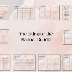 The Ultimate Life Planner Bundle - Etsy