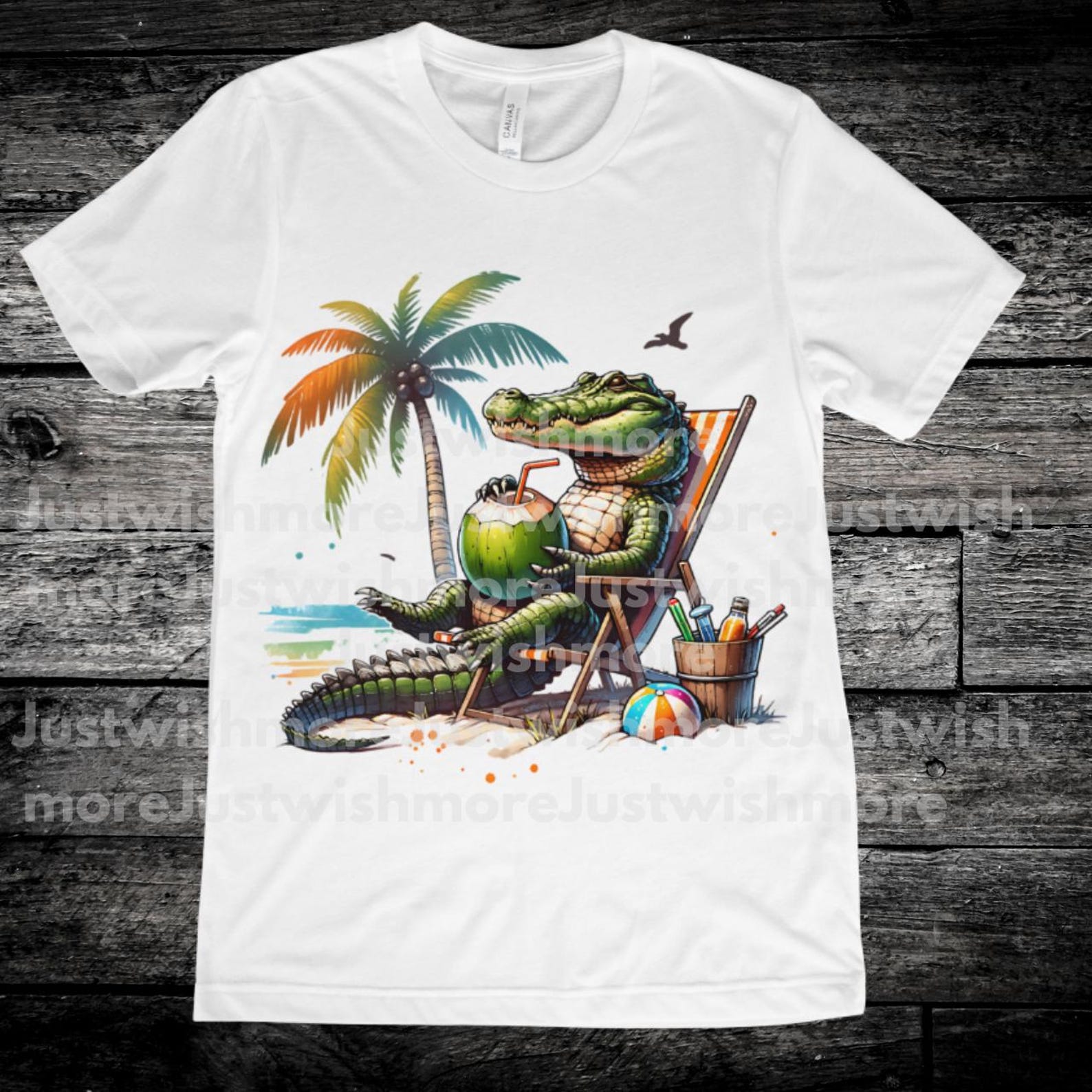 Alligator Clipart PNG Bundle|beach Alligator PNG | Florida Alligator ...