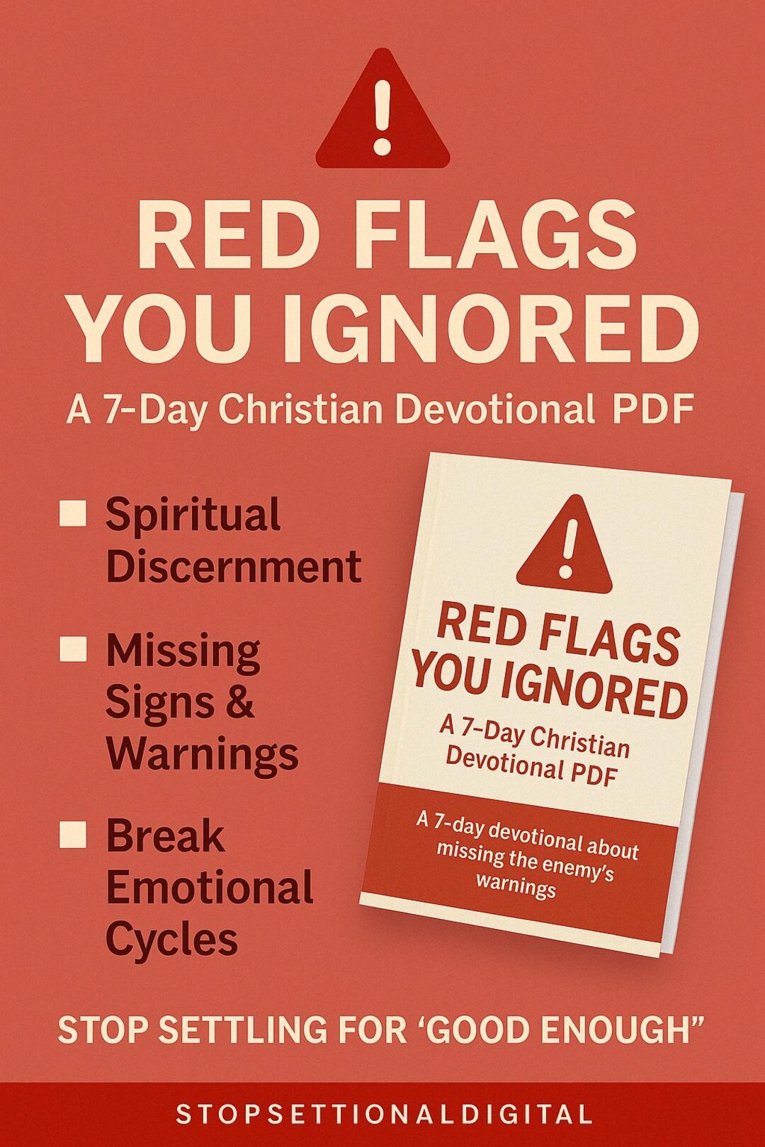 Red Flags You Ignored | 7-day Christian Devotional PDF on Discernment ...