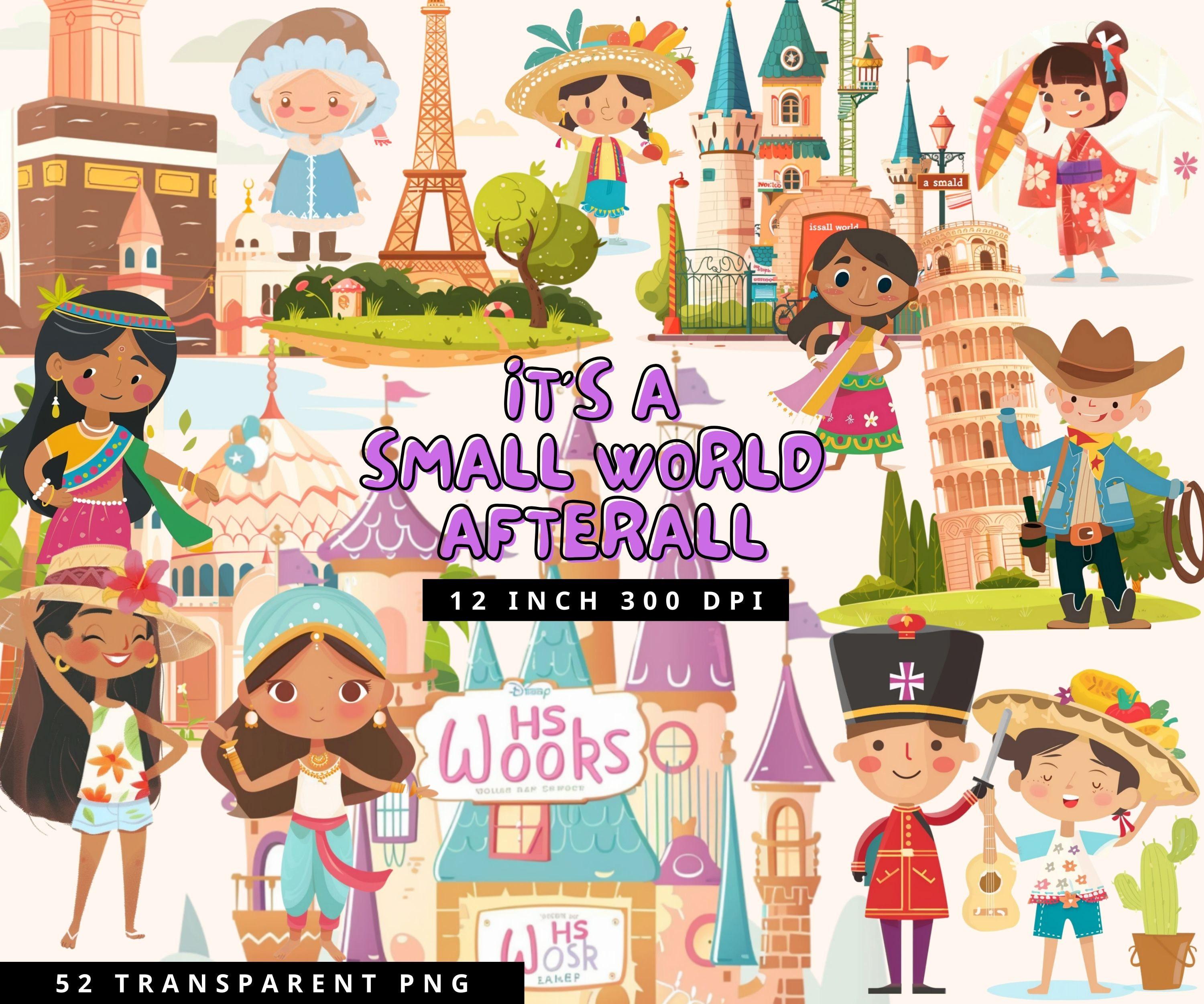 51 It's a Small World After All Clipart, Children of the World Clipart ...