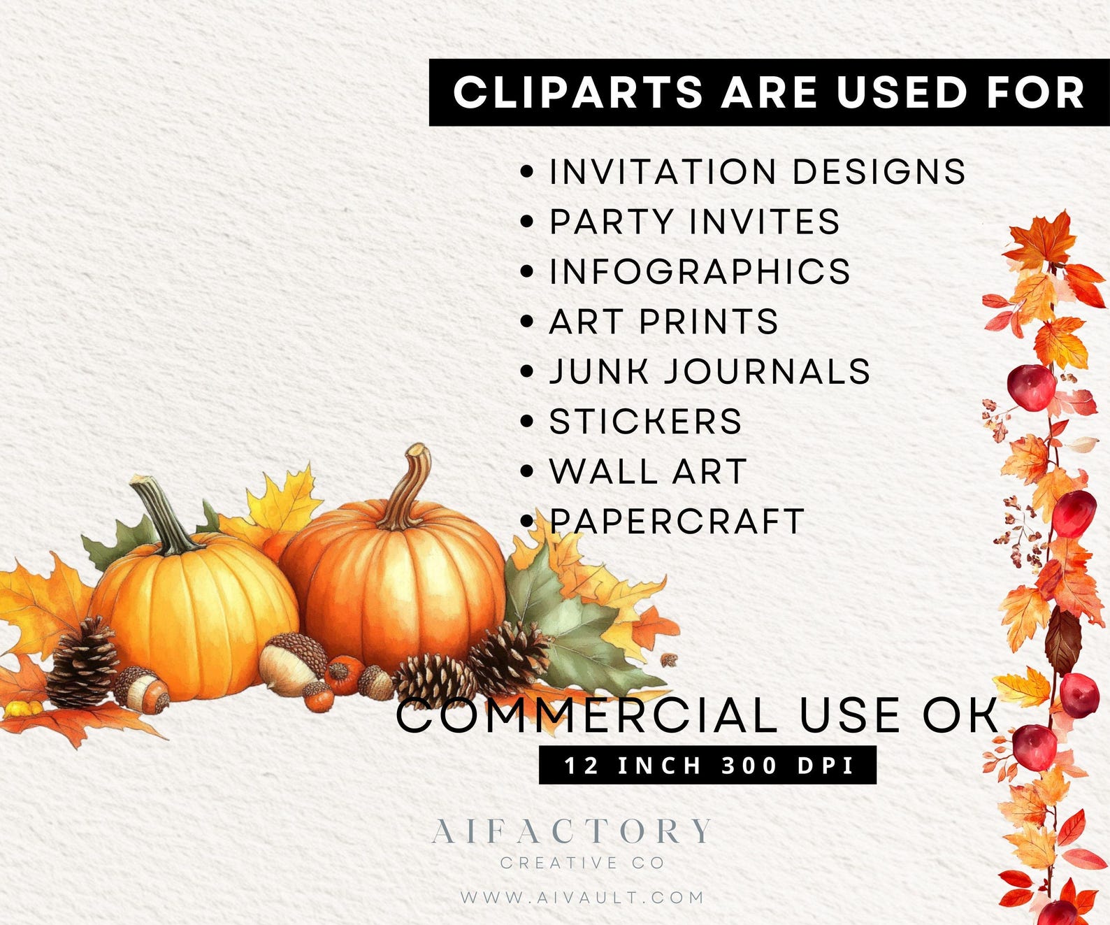 11 Watercolor Thanksgiving Borders Clipart Fall Pumpkin Border ...