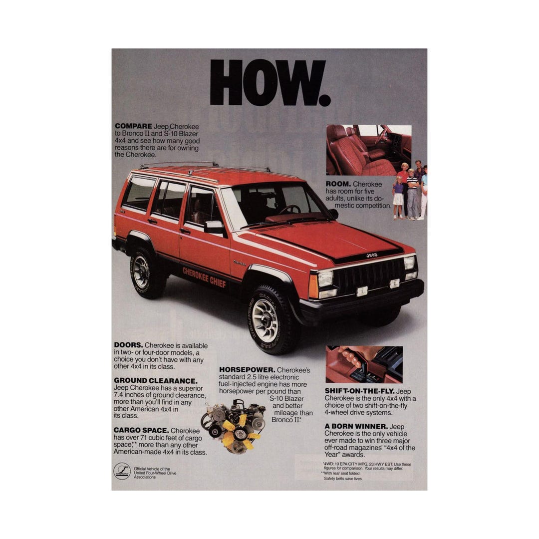 Vintage Jeep Ad Poster. - Etsy