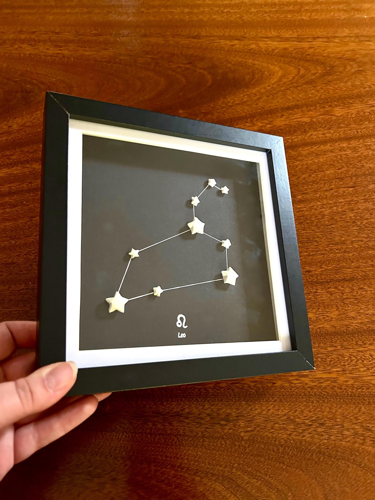 Leo Star Sign Zodiac Origami Star Photo Frame - Etsy UK
