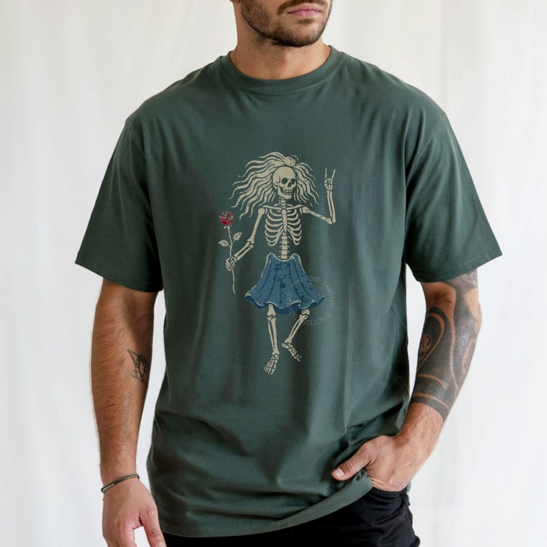 Rosebud Guitar T-shirt: Grateful Dead Jerry Garcia Comfort Colors Tee ...