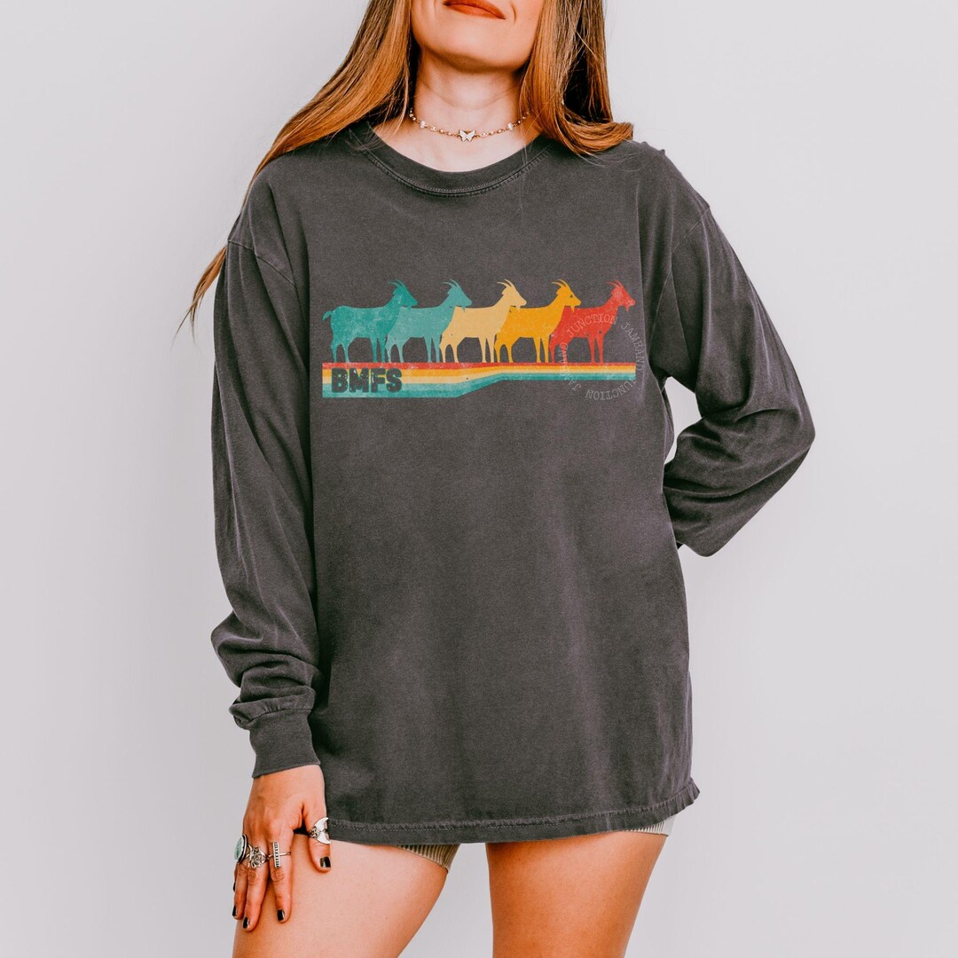 Billy Strings Retro Goats Long Sleeve T-shirt: BMFS Shakedown Lot Tee ...