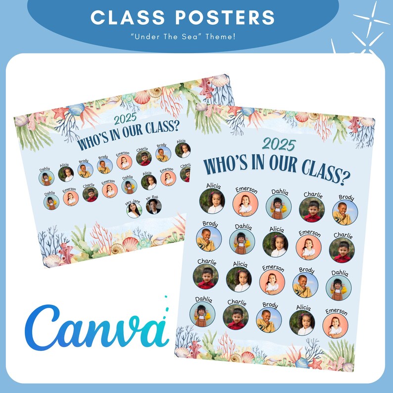 Class Poster - "under the Sea" Theme - Etsy