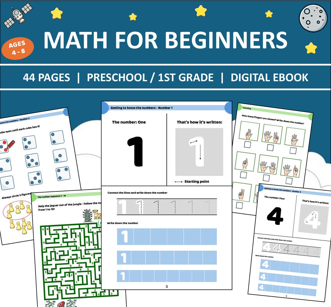 Math for Kids, Math for Beginners, Math Worksheets, Preschool Math ...