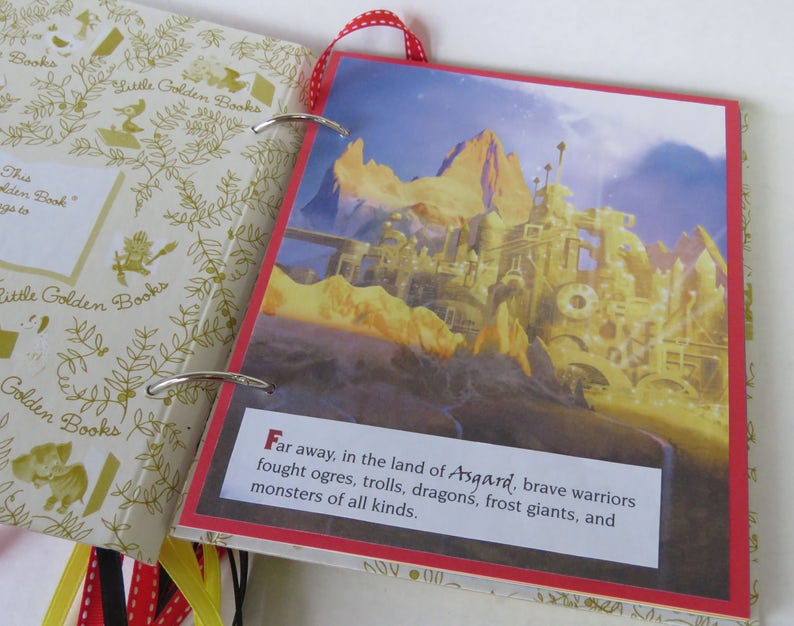 Thor Book, Little Golden Book, Altered Album, Handmade Notebook ...
