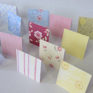 20 Pastel Tiny Blank Cards to Personalize - Etsy