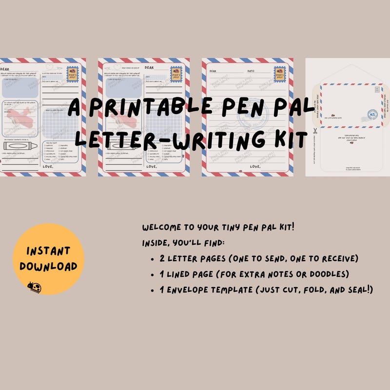 Pen Pal Kit - Etsy