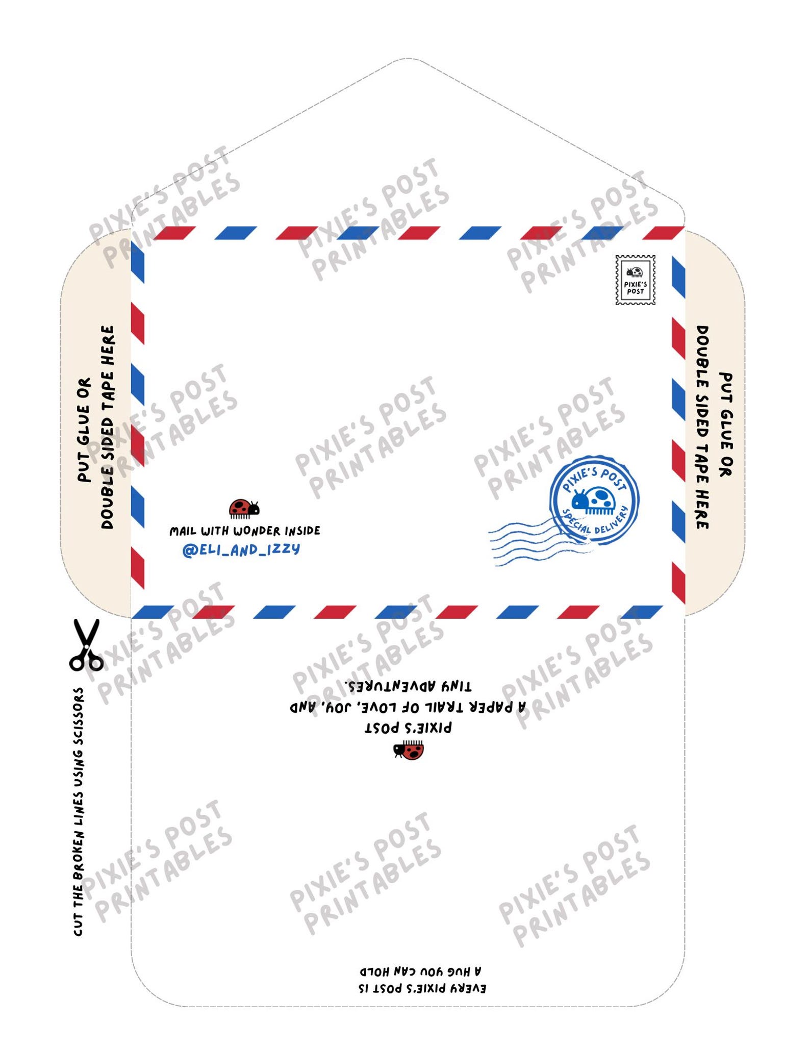 Kids Pen Pal Letter Kit – Printable Stationery With Prompts & Envelope ...