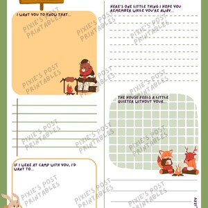Printable Sleepaway Summer Camp Letters Kit - Stationery for Kids -camp ...