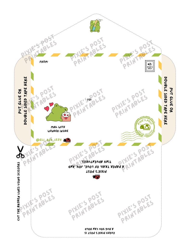 Frog Pen Pal Letter Kit – Printable Stationery Set With Prompts ...