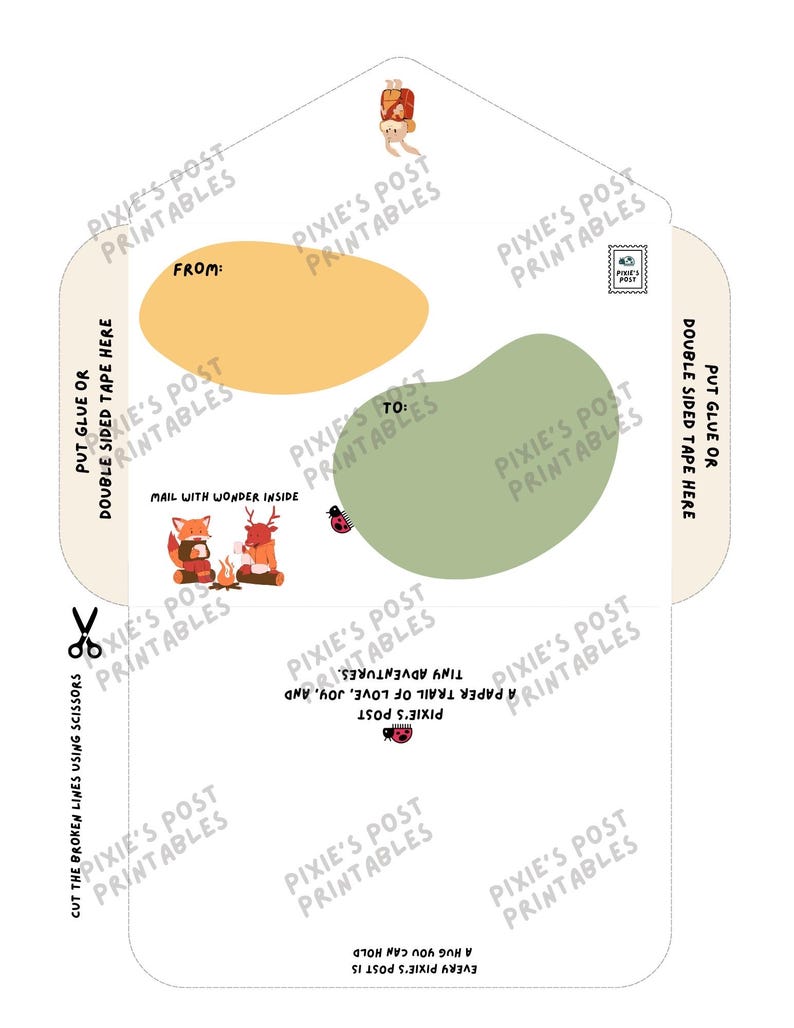 Printable Sleepaway Summer Camp Letters Kit - Stationery for Kids -camp ...