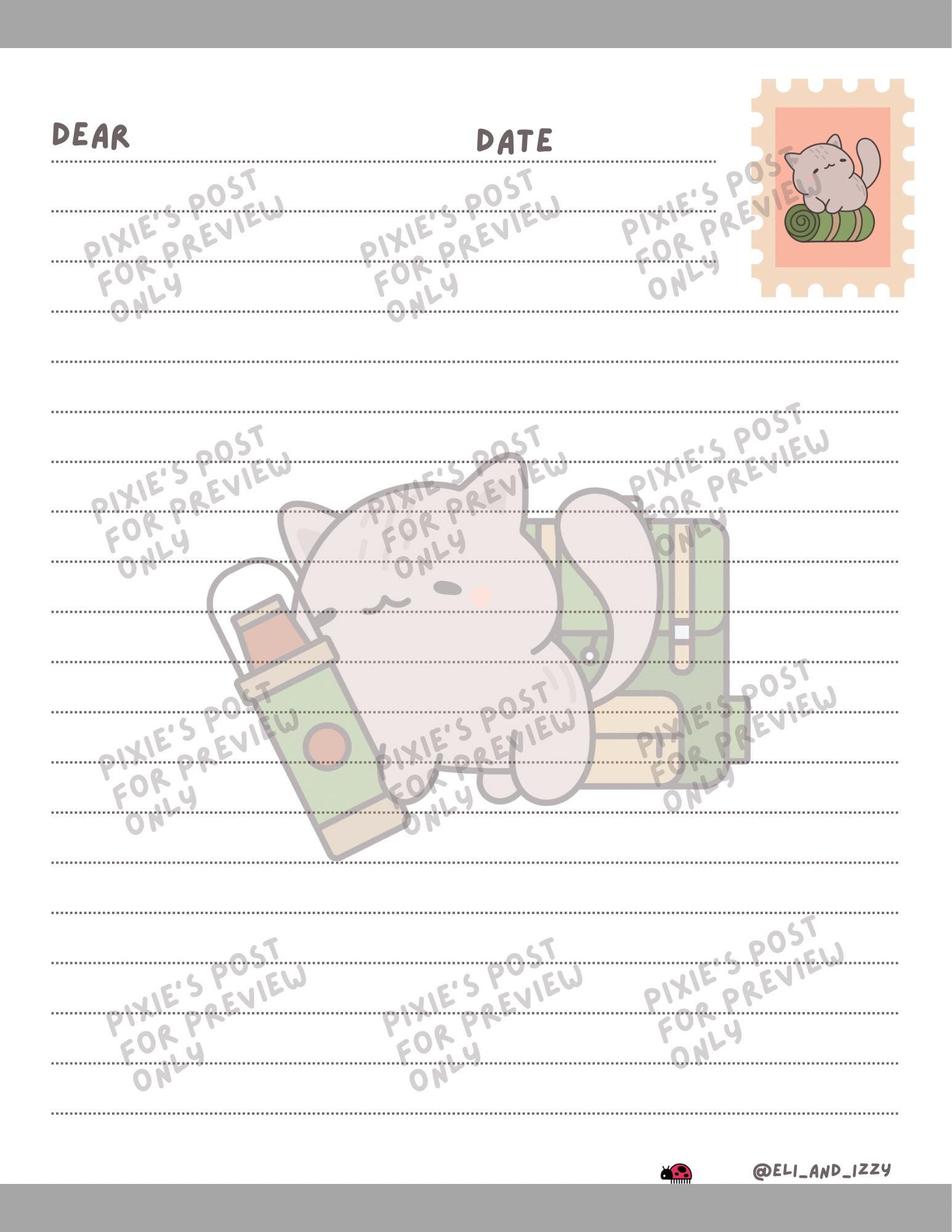Printable Camp Letters Kit - Printable Stationery for Kids, Letter ...