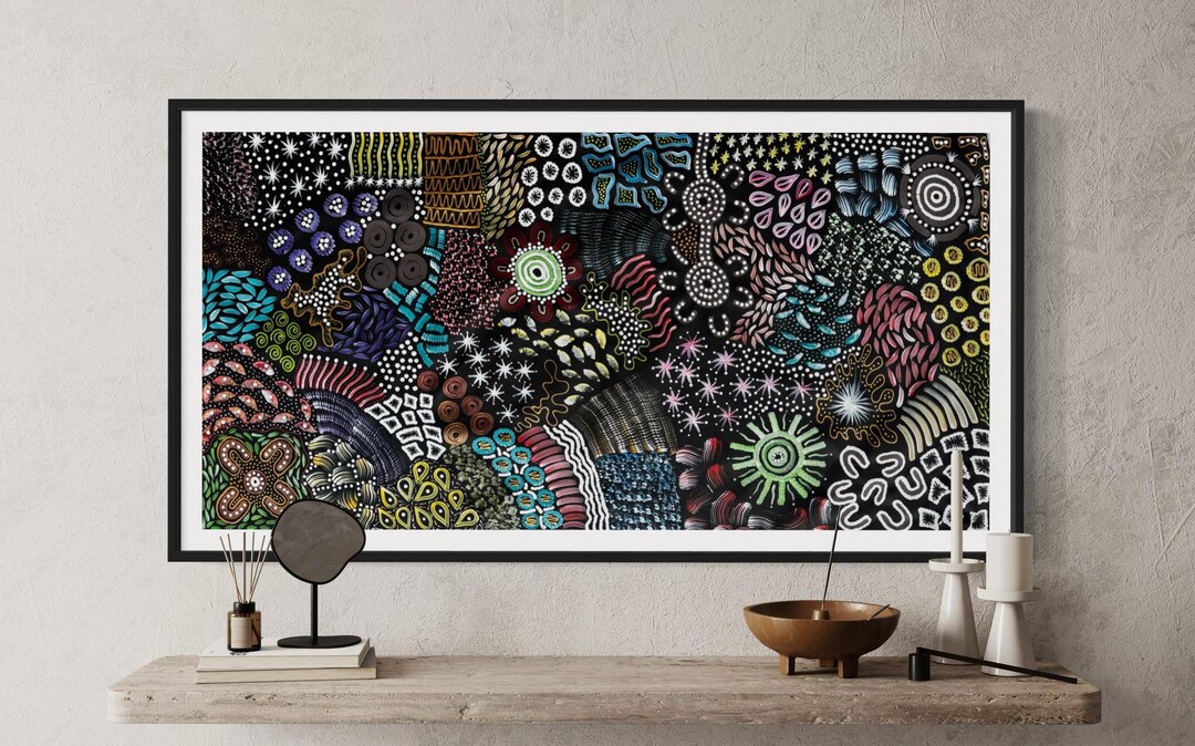 Aboriginal Painting: "woman Collecting Bush Tucker" by Sharon Butcher ...
