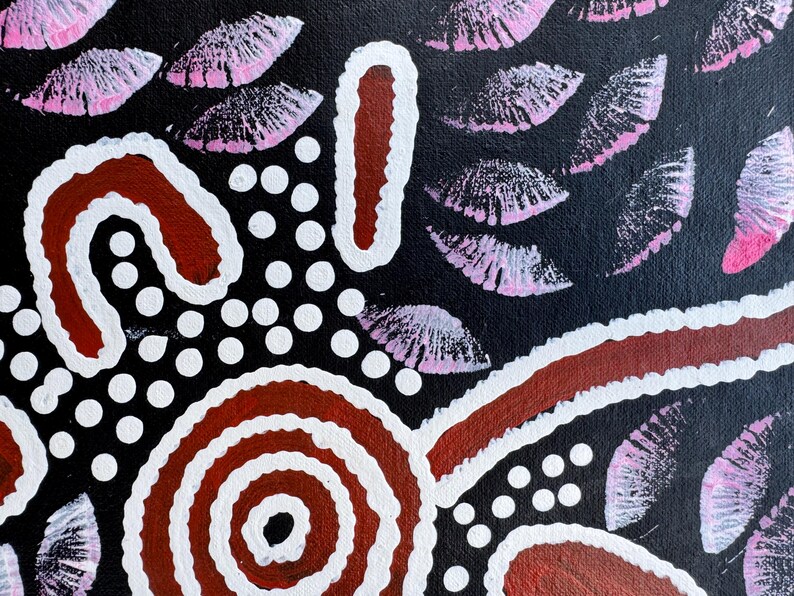 Sharon Butcher Napanangka Aboriginal Art Painting, Woman Collecting ...