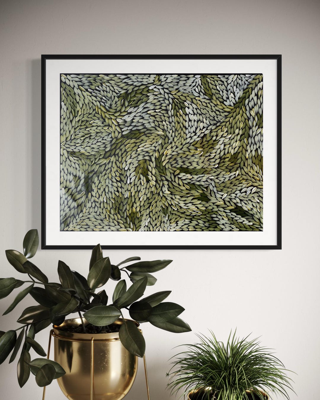 Authentic Aboriginal Painting | Hand-painted "bush Medicine Leaves" by ...