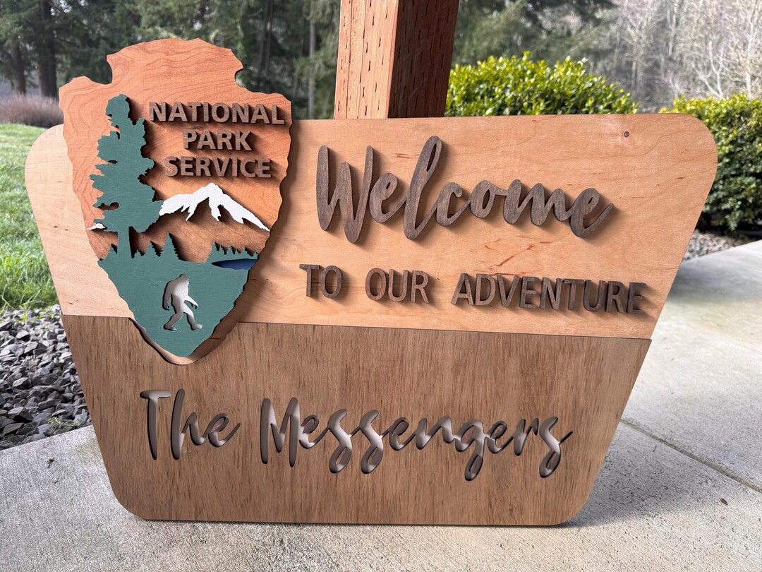 Custom National Park Sign – Welcome to Our Adventure - Etsy