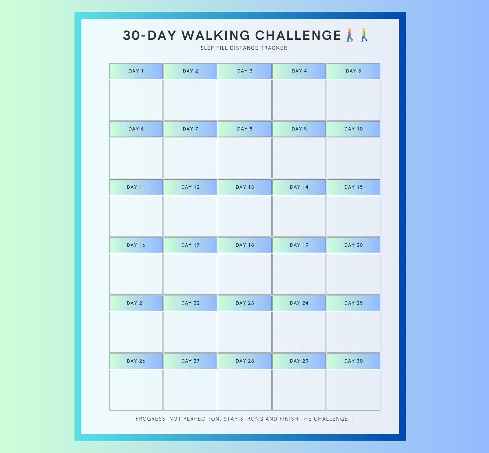 30-day Walking Challenge: Fitness & Wellness Plan - Etsy