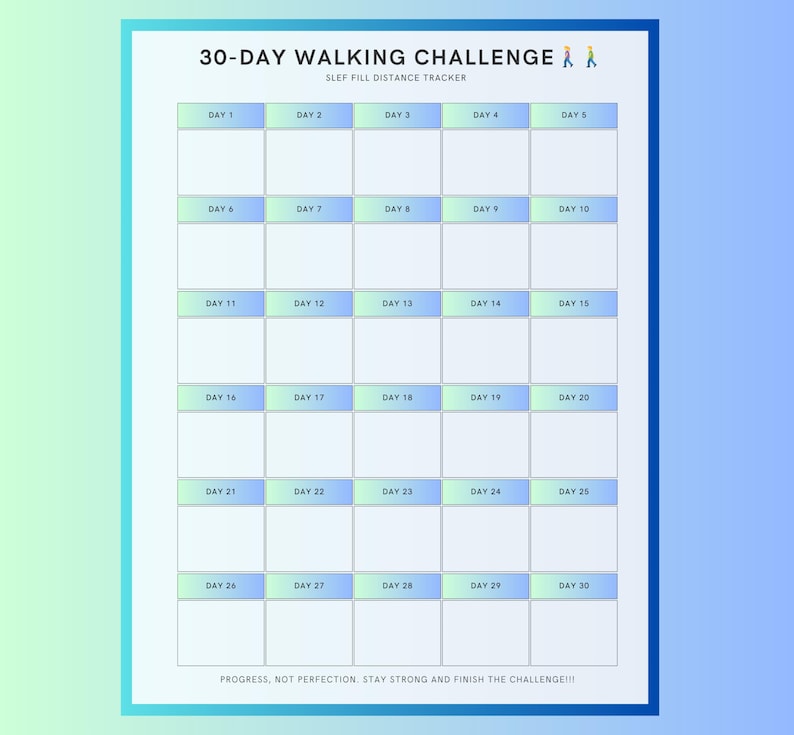 30-day Walking Challenge: Fitness & Wellness Plan - Etsy