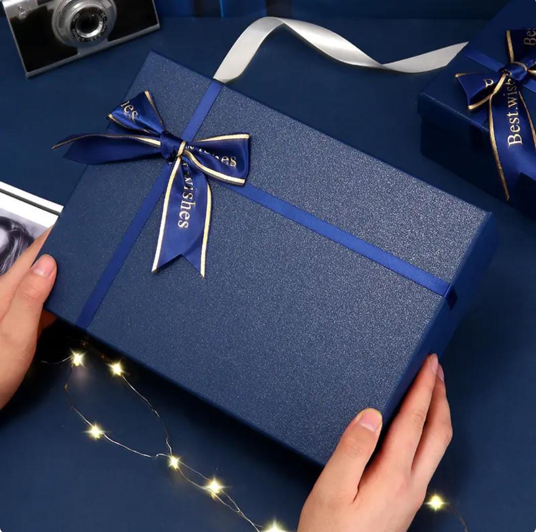 Gift Box With Ribbon | Premium Gift Packaging | Holiday, Birthday ...