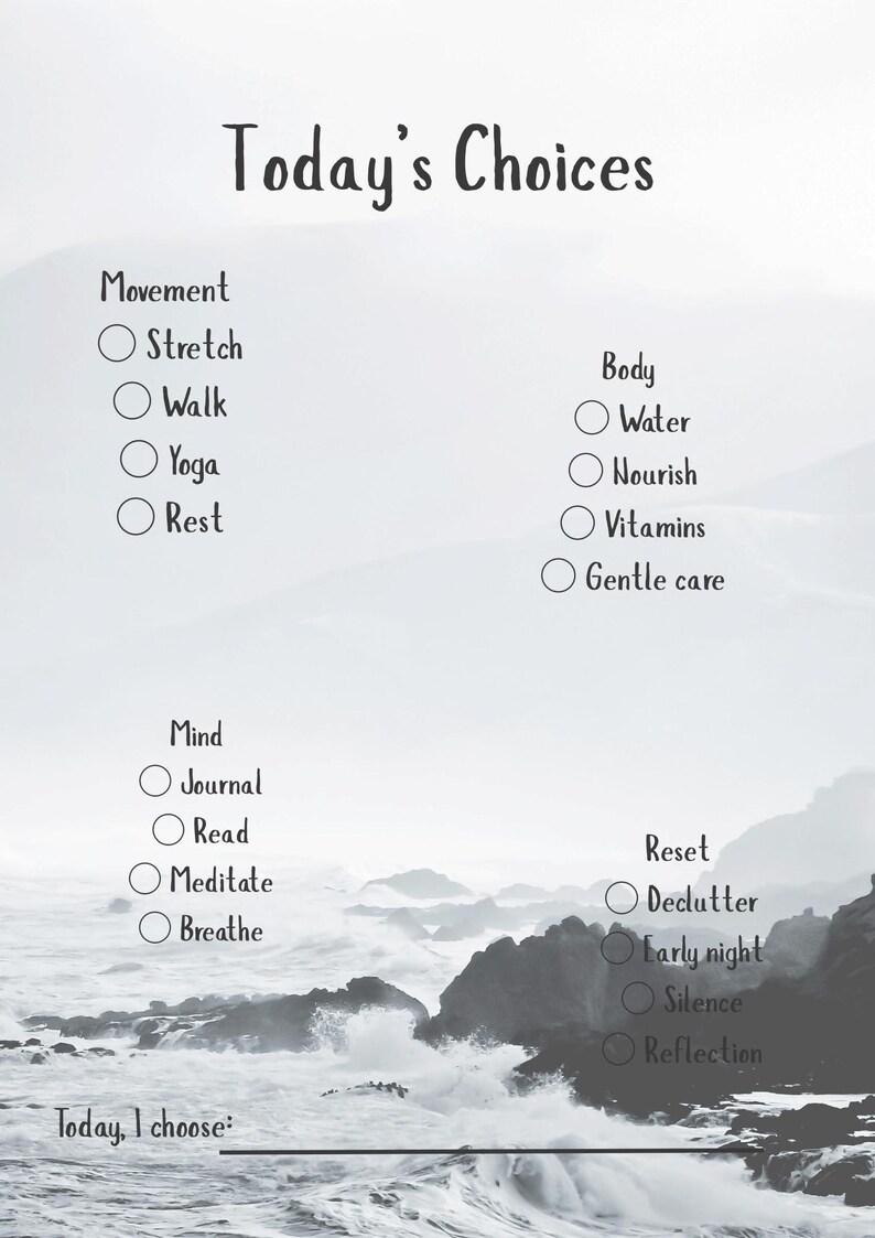 The Habit Menu | Daily Habit Tracker | Elegant Minimal iPad Planner - Etsy