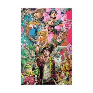 JJBA Collage Poster: Anime Manga Art Print - Joestar Fan Gift - Etsy