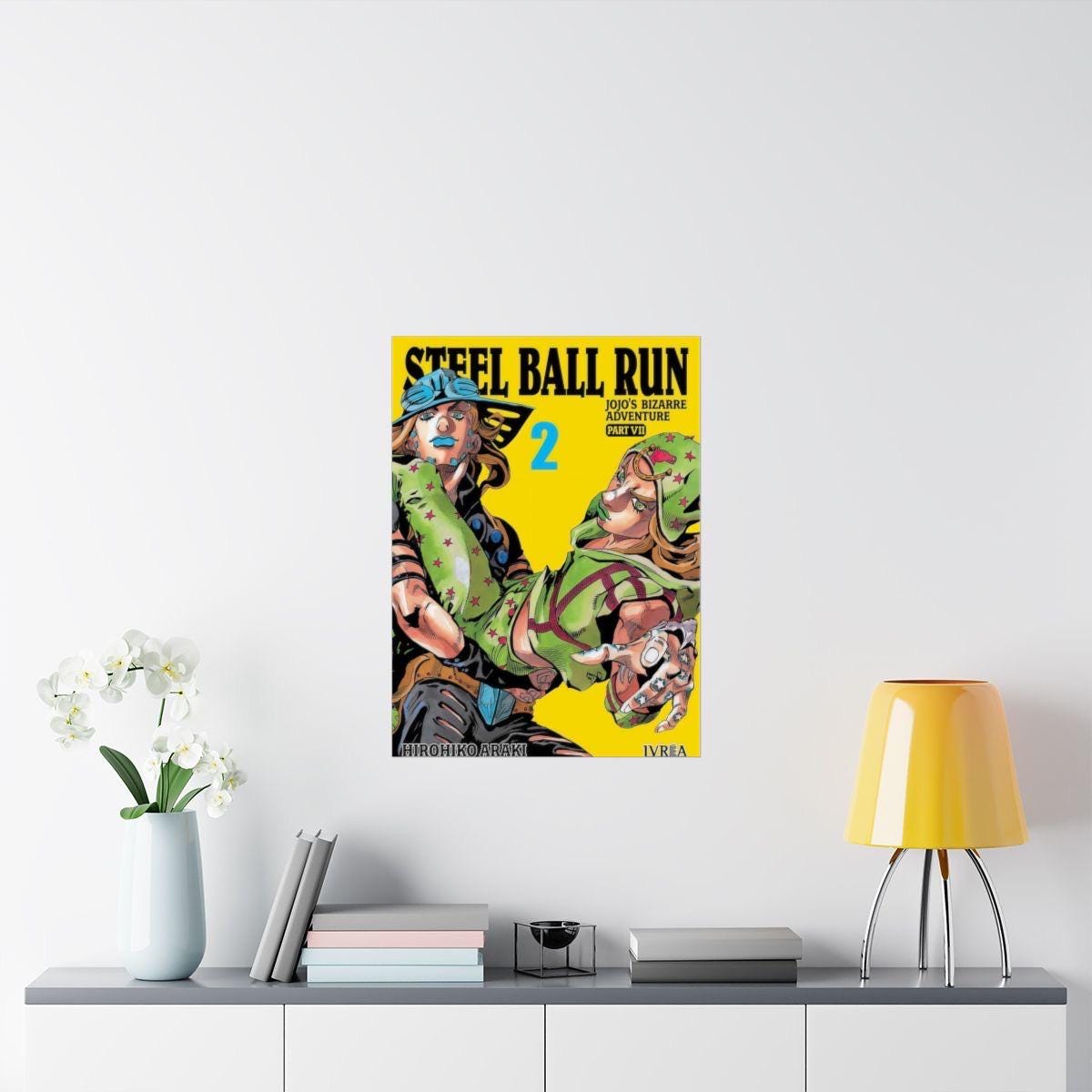 Steel Ball Run Vol.2 Vintage Manga Cover JJBA Hirohiko Araki Ivrea ...