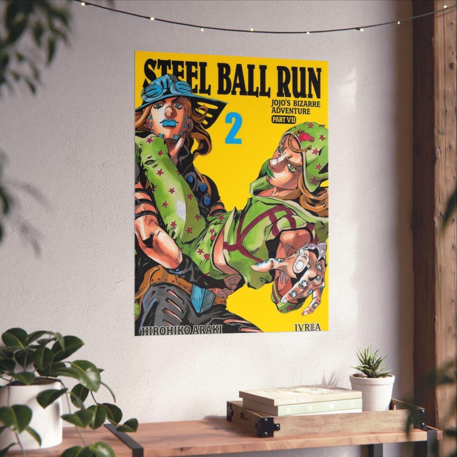 Steel Ball Run Vol.2 Vintage Manga Cover JJBA Hirohiko Araki Ivrea ...