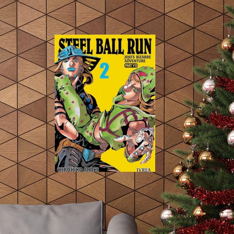 Steel Ball Run Vol.2 Vintage Manga Cover JJBA Hirohiko Araki Ivrea ...