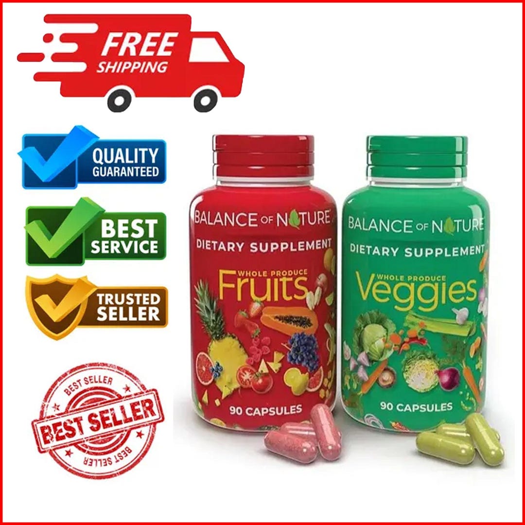 Balance of Nature Fruits and Veggies Supplement | Food Nutrition | for ...