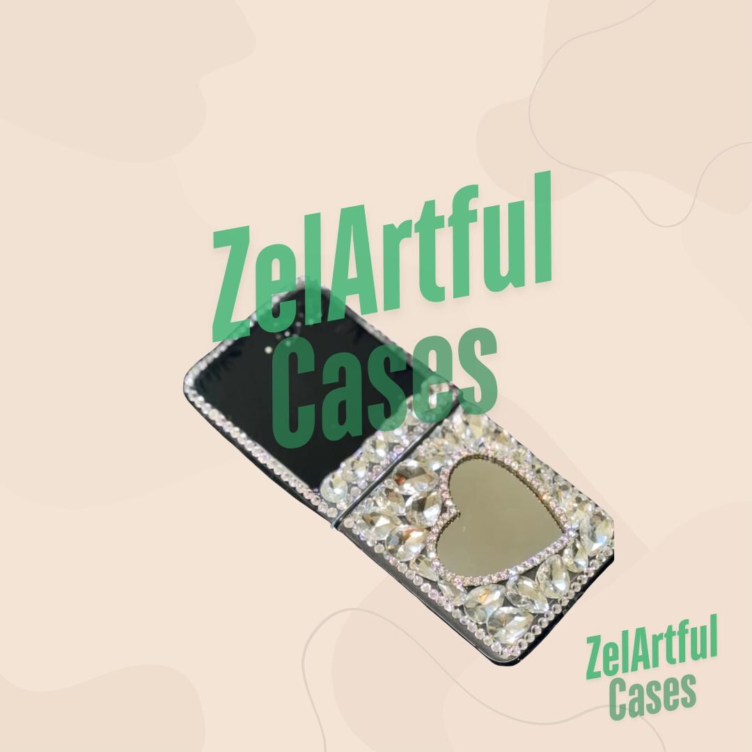 Luxury Rhinestone Mirror Makeup Case for Motorola Razr 50 Ultra / 40 ...