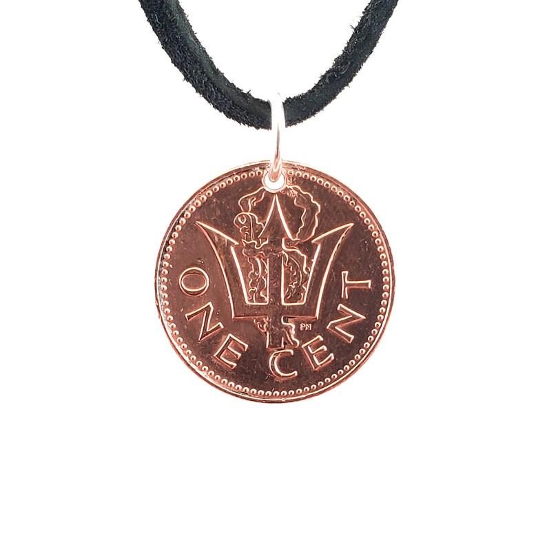 Barbados Coin Necklace 1 Cent Mens Necklace Womens | Etsy
