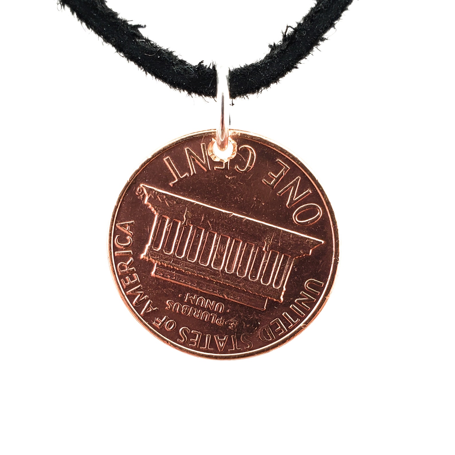 Lucky Penny Coin Necklace United States Penny Mens Necklace - Etsy