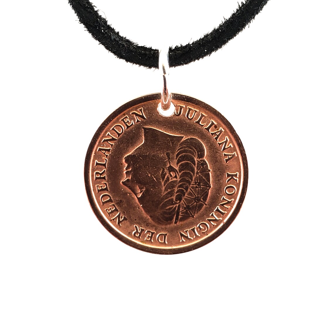 Netherlands Coin Necklace 1 Cent Coin Pendant Leather Cord - Etsy
