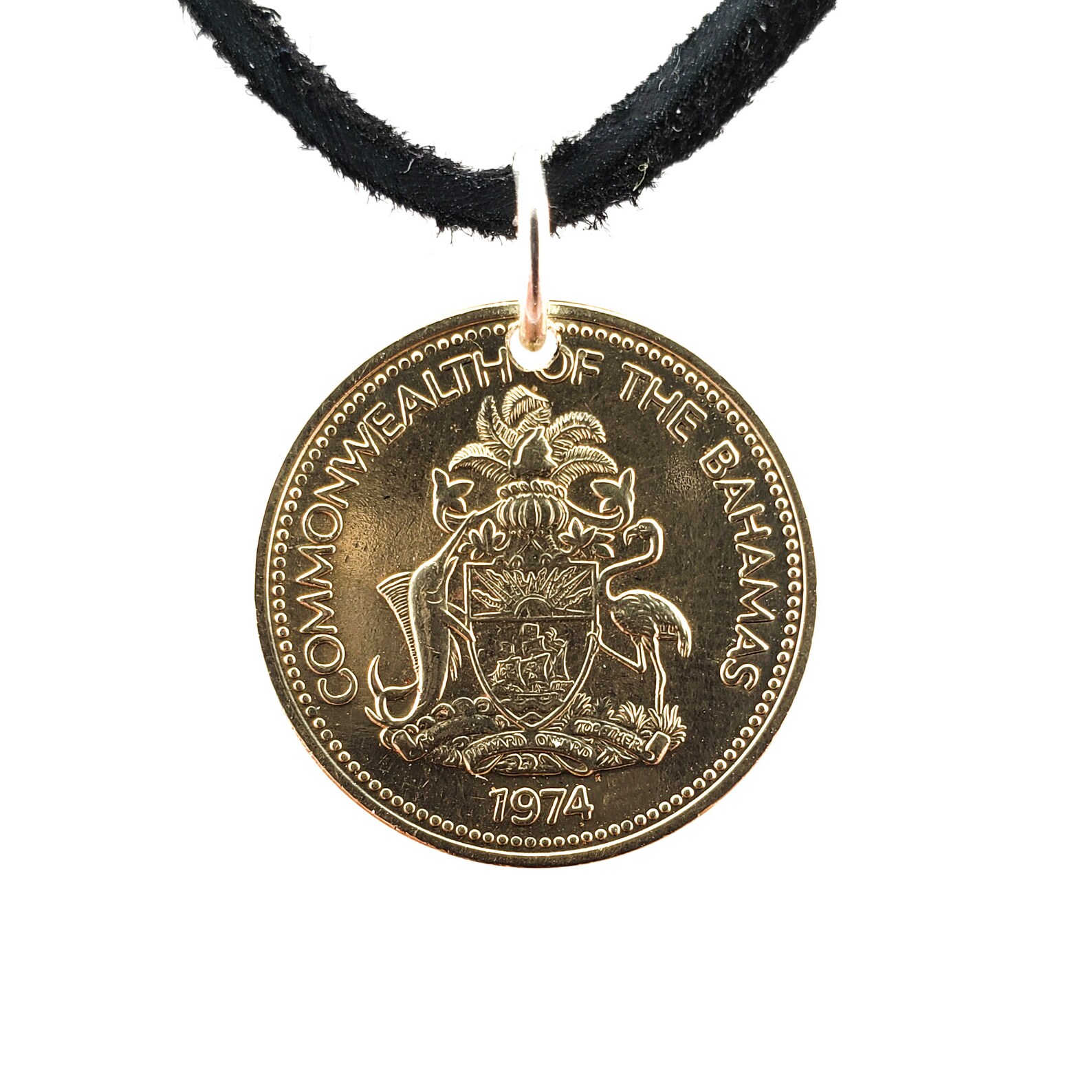 Bahamas Starfish Coin Necklace 1 Cent Coin Pendant Mens | Etsy