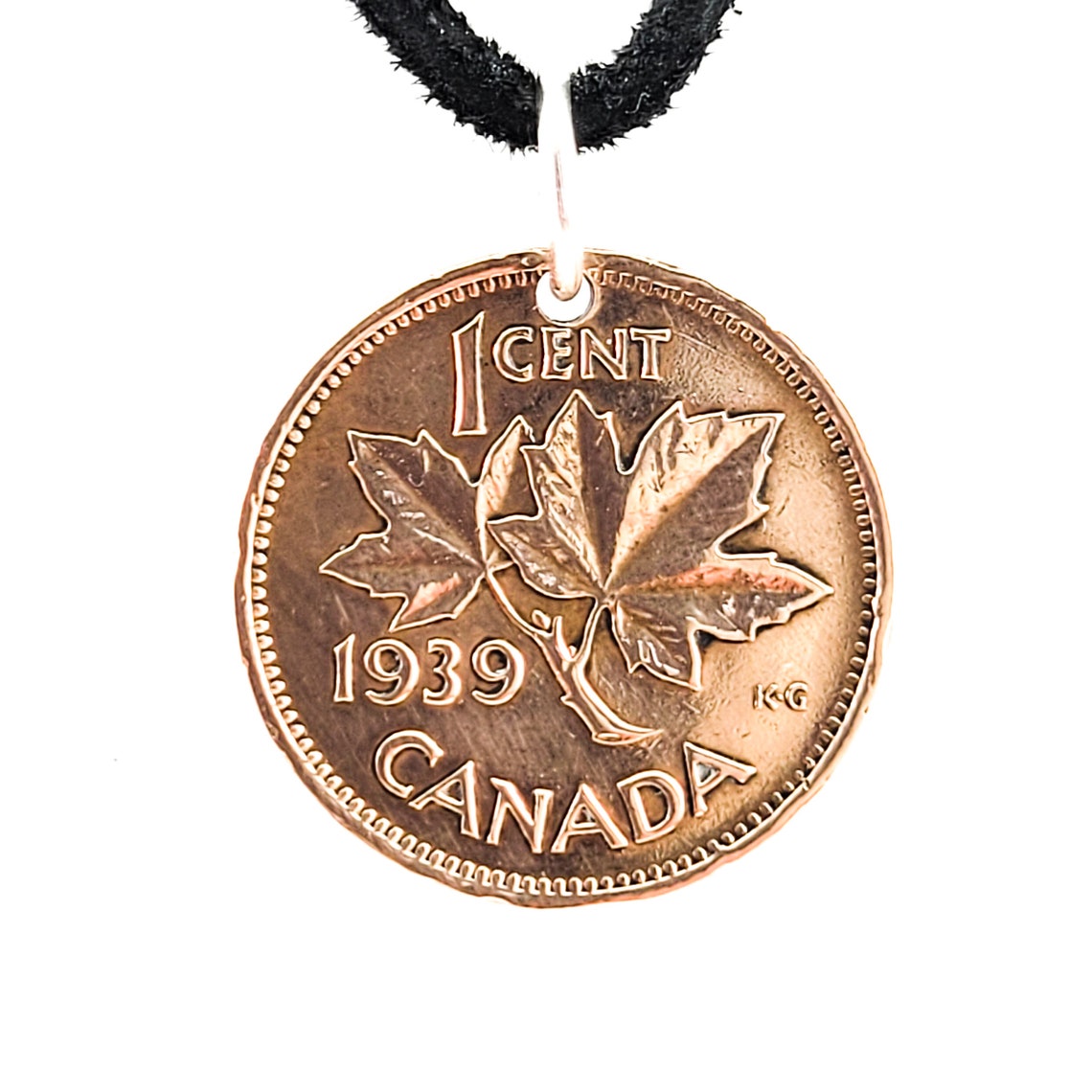 Canadian Coin Necklace, Pendant, 1 Cent, Penny, Mens Necklace, Womens ...