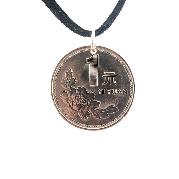 Chinese Coin Necklace 1 Yuan Mens Necklace Womens Necklace | Etsy
