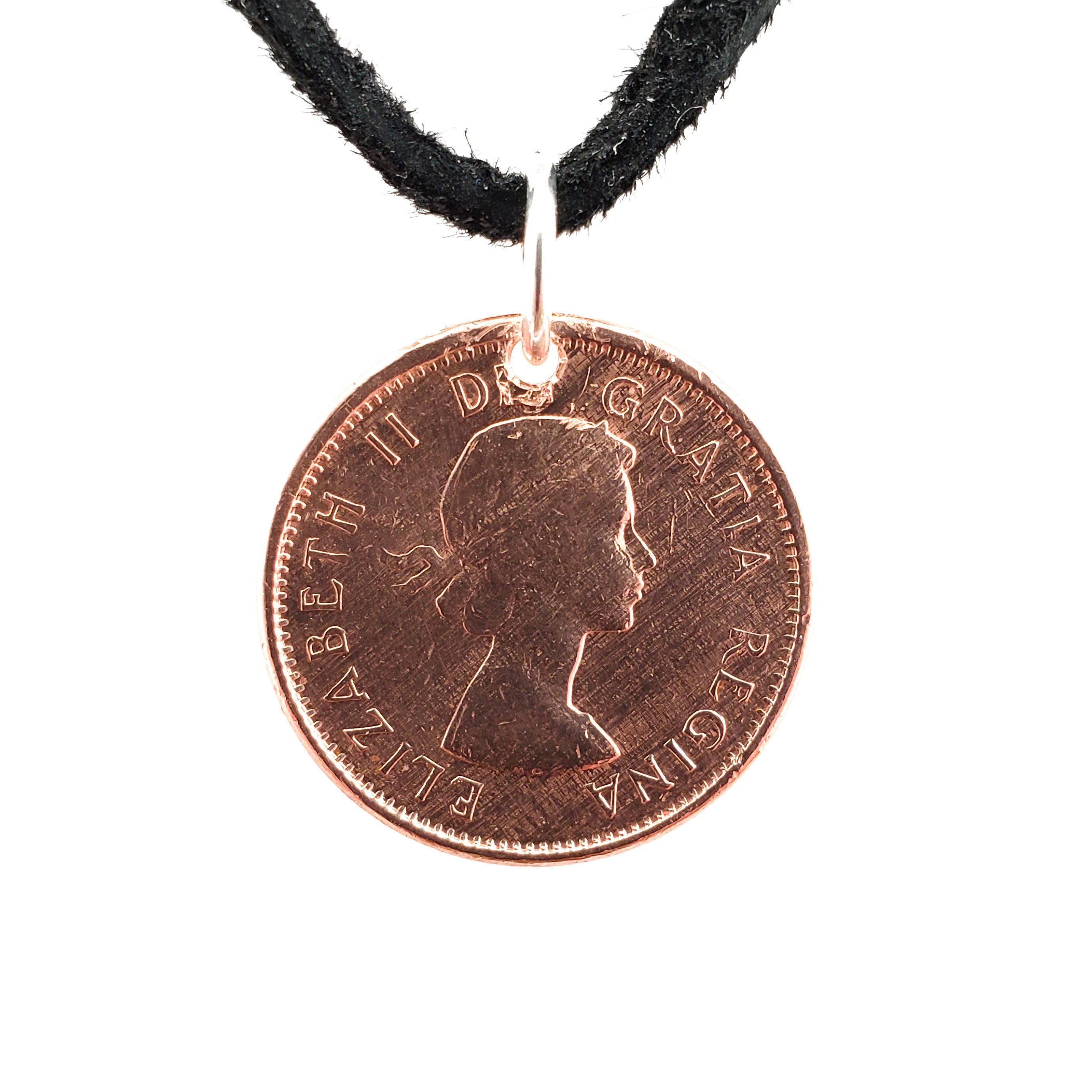 Maple Leaf Coin Necklace Canadian 1 Cent Mens Necklace | Etsy