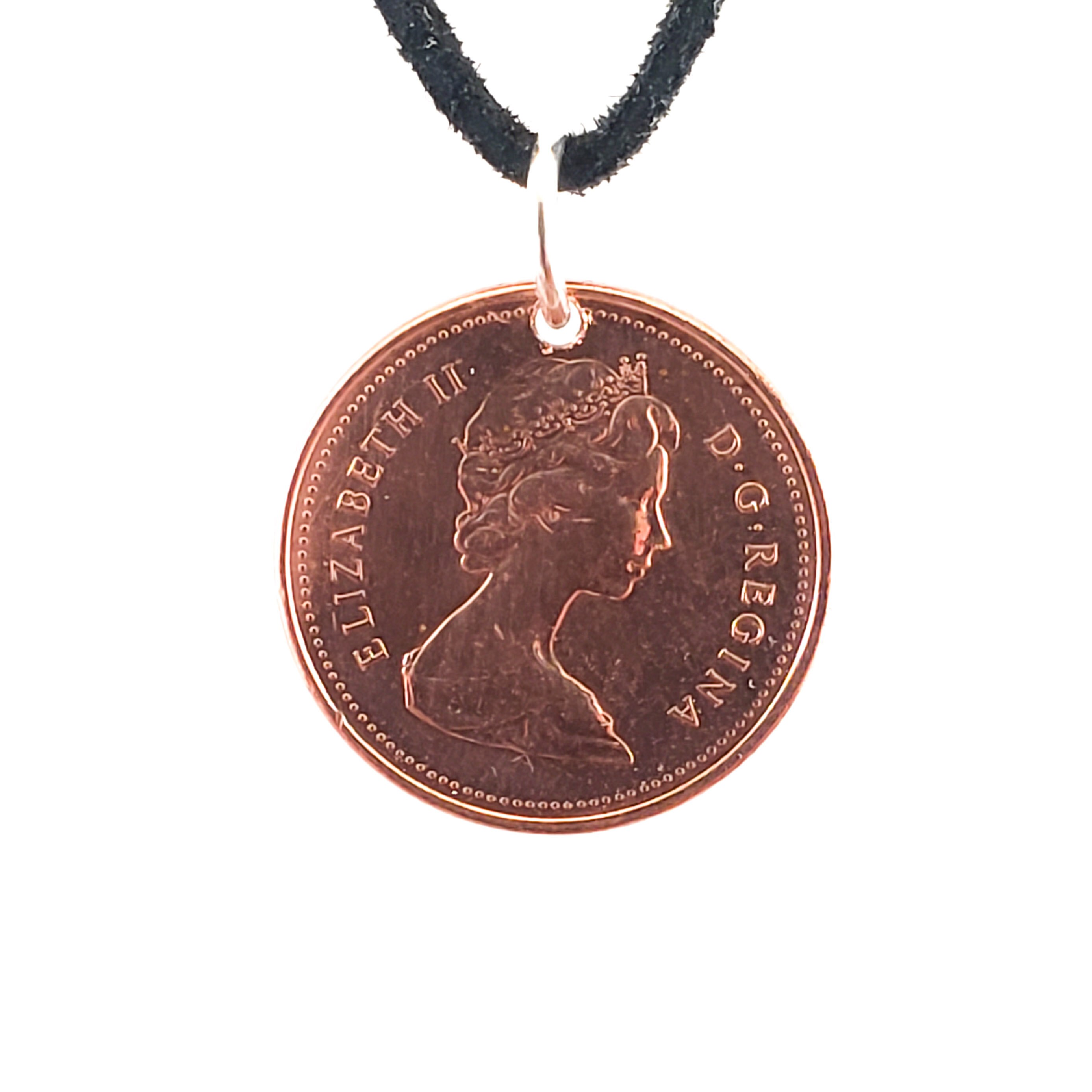 Maple Leaf Coin Necklace Canadian 1 Cent Penny Coin | Etsy