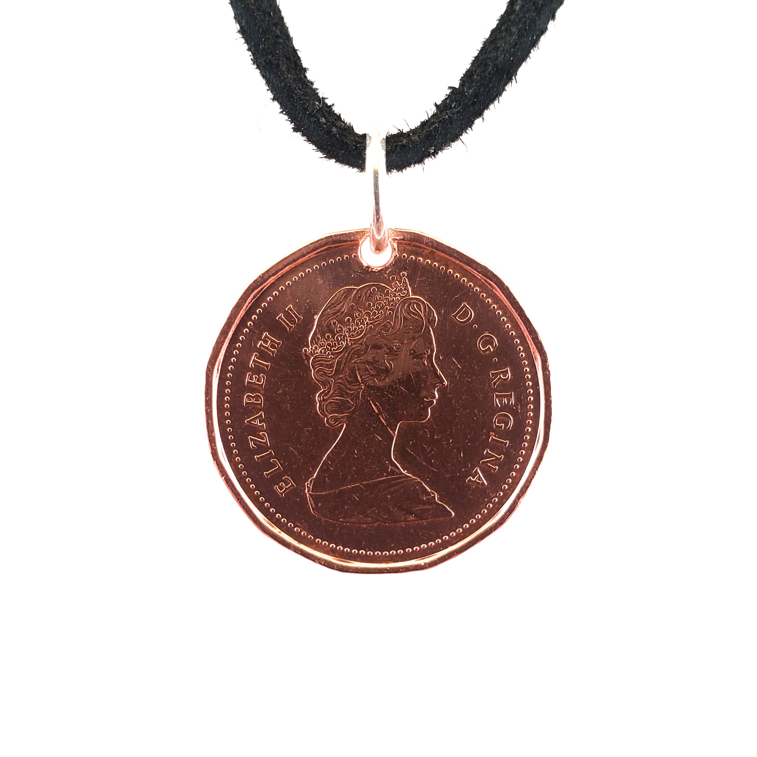 Canadian Penny Necklace, 1 Cent, Coin Pendant, Mens Necklace, Womens ...