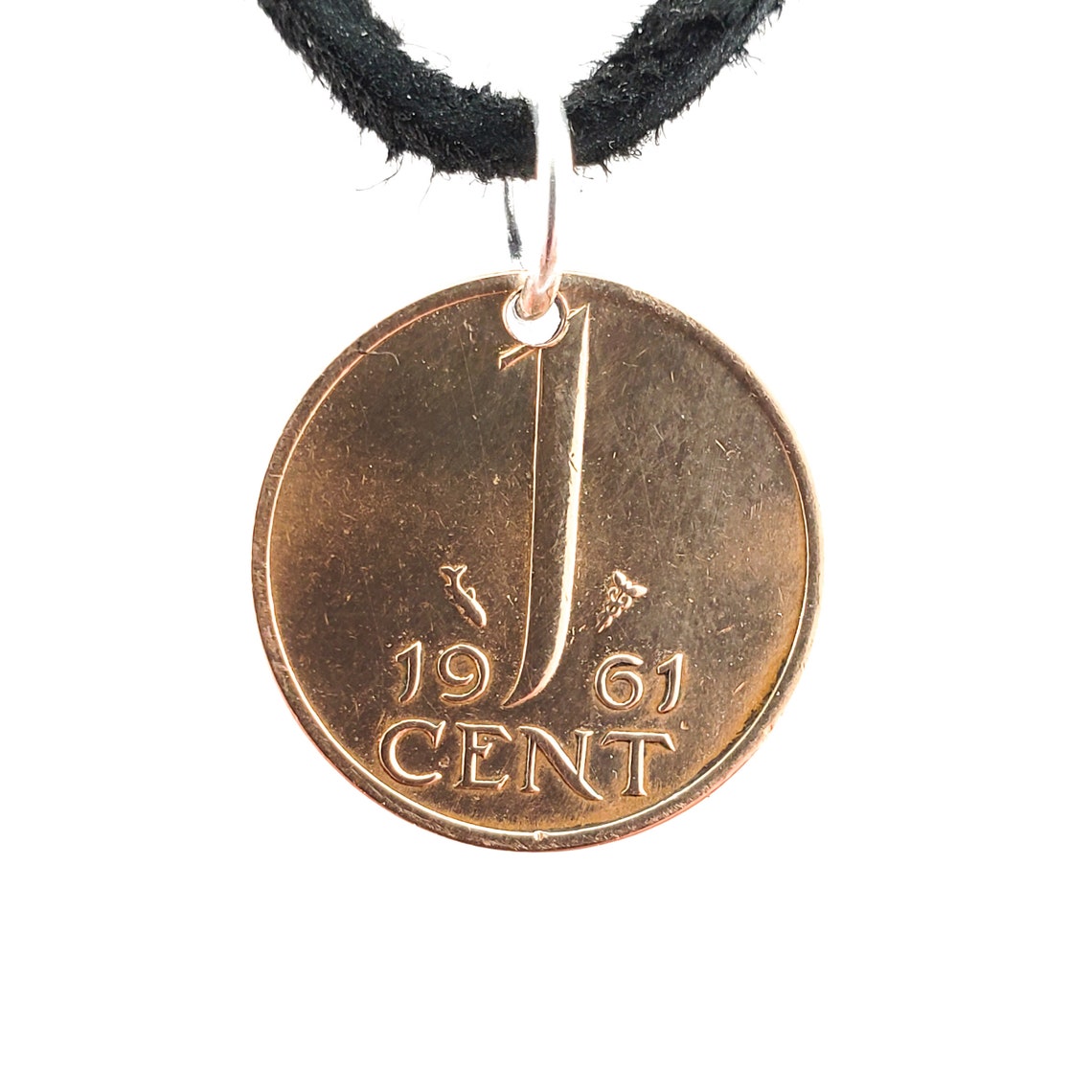 Netherlands Coin Necklace Coin Pendant 1 Cent Leather Cord - Etsy