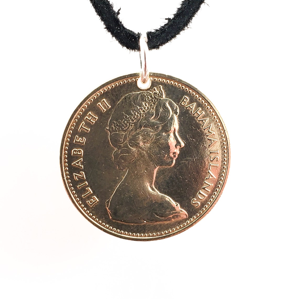 Starfish Coin Necklace Bahamas 1 Cent Coin Pendant Leather | Etsy