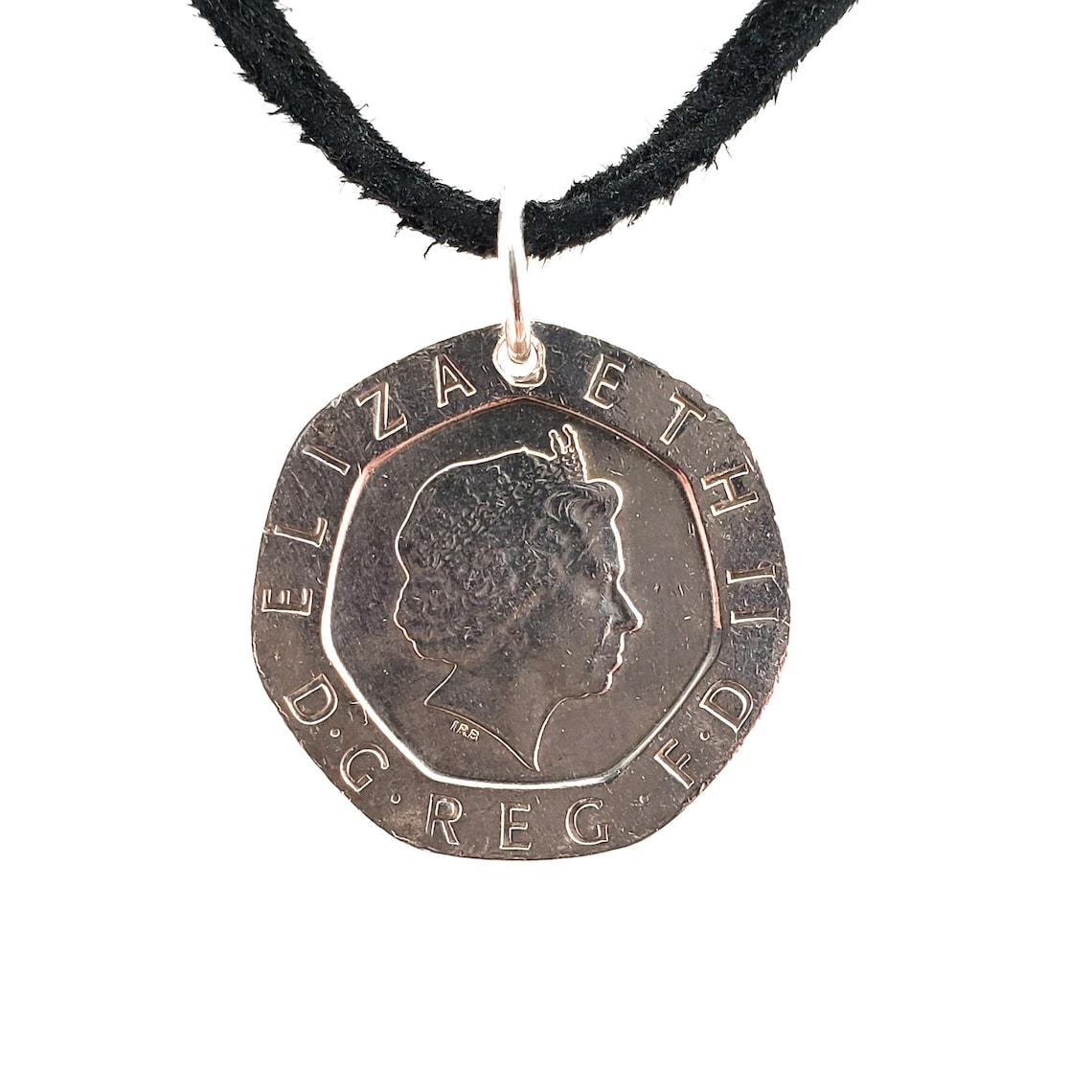 England Coin Necklace Coin Pendant 20 Pence Mens Necklace | Etsy