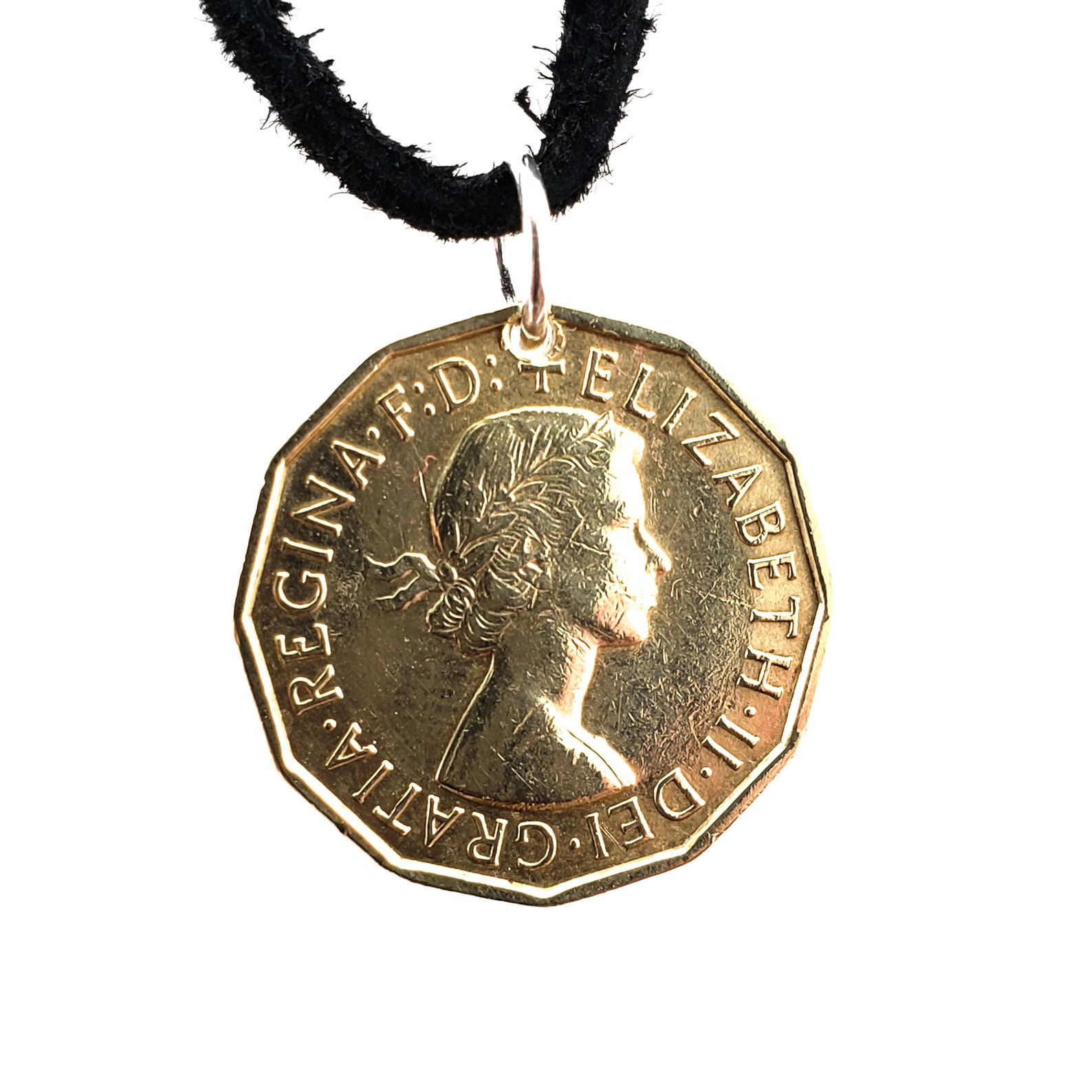 England Coin Necklace 3 Pence Three Pence Mens Necklace - Etsy