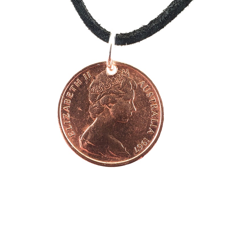 Possum Coin Necklace Australian 1 Cent Coin Pendant Leather | Etsy